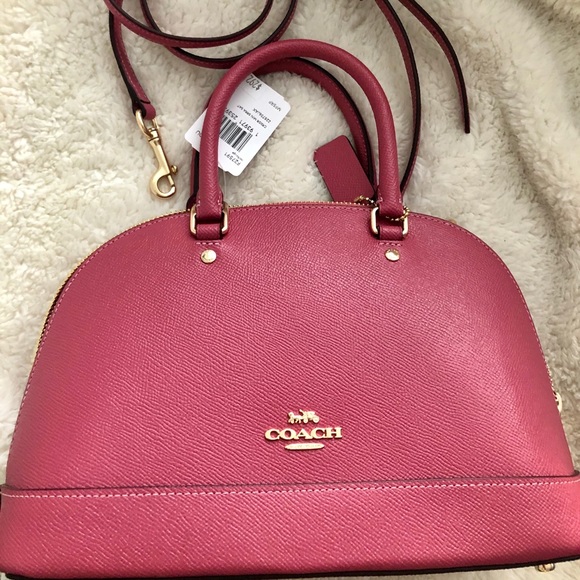 Coach | Bags | Coach Retail30 Mini Sierra Satchel In Rouge Gold | Poshmark